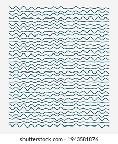 Seamless Pattern Basic Design Wavy Lines Stock Vector (Royalty Free ...