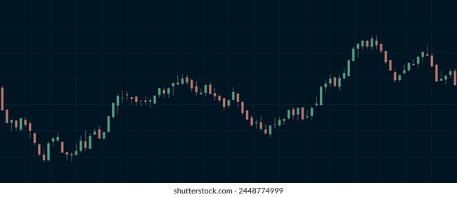 Seamless Pattern Candlestick Graph Chart On Stock Vector (Royalty Free ...