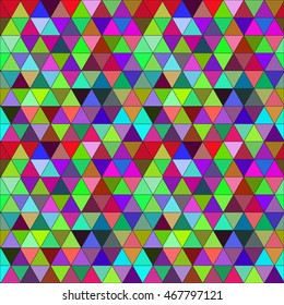 Colorful Triangle Pattern Vivid Texture Mosaic Stock Vector (Royalty ...