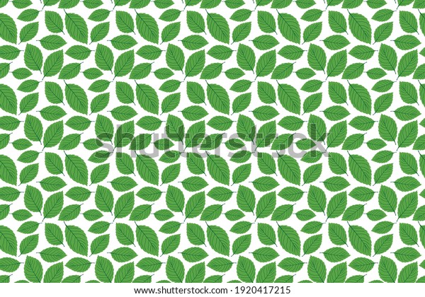 Seamless Pattern Leaf Vector Illustration Simple Stock Vector (Royalty ...