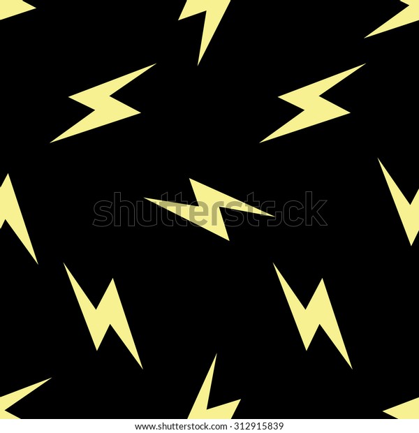 Seamless Pattern Lightning Vector Illustration Stock Vector (Royalty ...