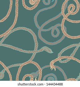 Seamless Pattern Ropes Vector Illustration Stok Vektör (Telifsiz ...