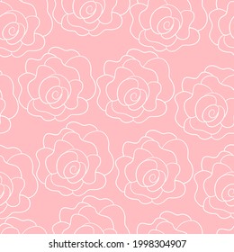 Vector Seamless Pattern Gentle Roses Cute Stock Vector (Royalty Free ...