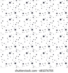 Seamless Black Stars Pattern White Background Stock Vector (Royalty Free) 2450762857 | Shutterstock