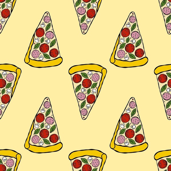 Cartoon Pizza Pattern: Over 12,480 Royalty-Free Licensable Stock ...