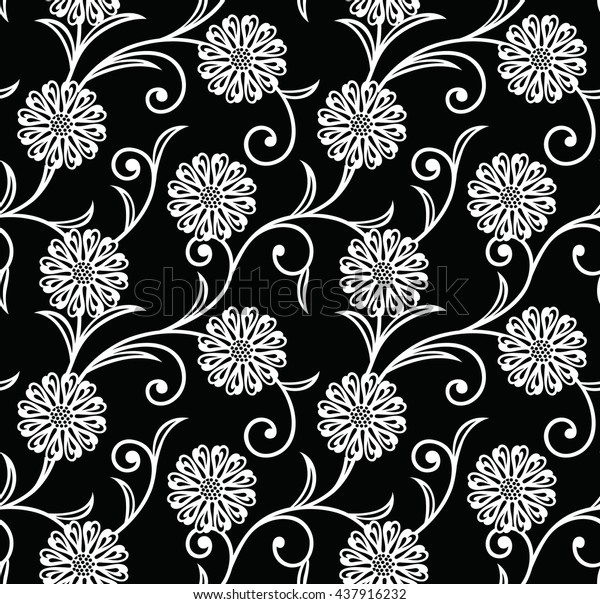 Seamless Textile Pattern Stock Vector (Royalty Free) 437916232 ...