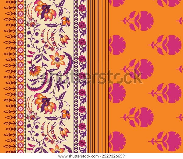 Seamless Textile Pattern Bold Wall Art Stock Vector (Royalty Free ...
