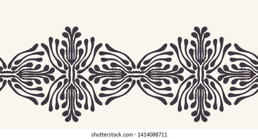 Seamless Vector Border Pattern Modern Stylish Stock Vector (Royalty ...
