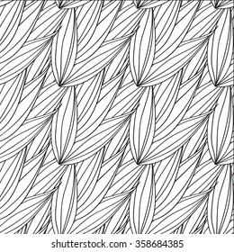 Seamless Vector Pattern Interwoven Leaves Plaiting Stock Vector ...