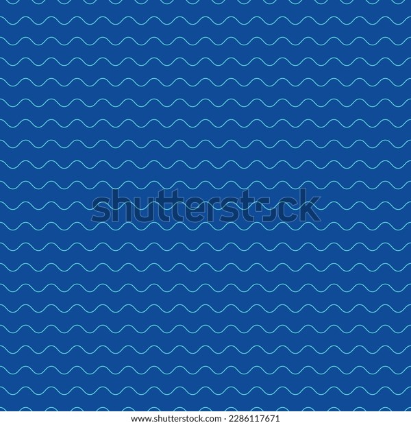 Seamless Wave Pattern Background Vector Illustration Stock Vector Royalty Free 2286117671