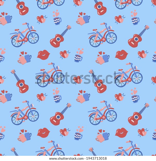 Seamless Wedding Pattern Vector Banner Poster Stock Vector (Royalty ...