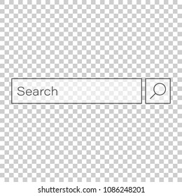 Search Bar Field Vector Interface Element Stock Vector (Royalty Free ...