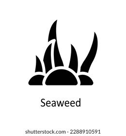 Seaweed Vector Solid Icons Simple Stock Stock Vector (Royalty Free ...