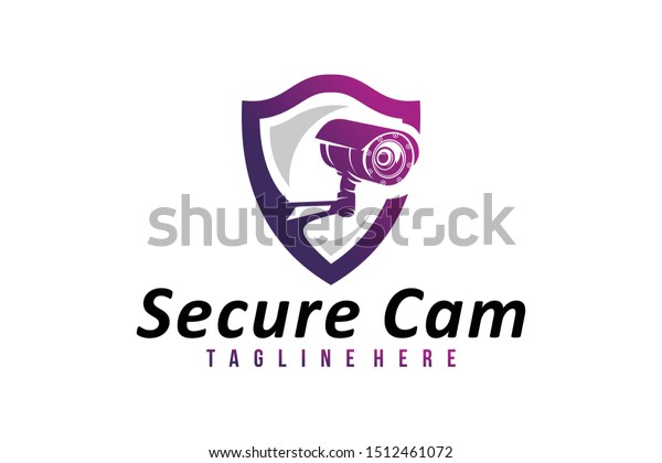 Secure Cam Logo Icon Vector Isolated: vector de stock (libre de ...