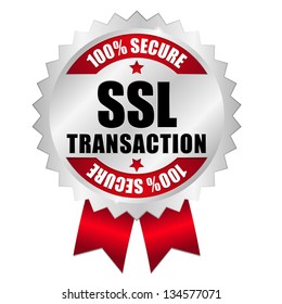 Secure Transaction Button Stock Vector (Royalty Free) 134577071 ...