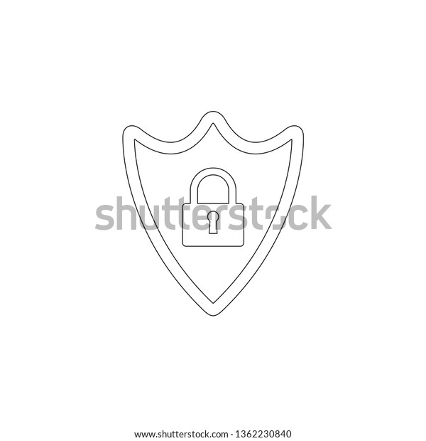 Security Shield Lock Simple Flat Vector Stock Vector Royalty Free 1362230840 Shutterstock