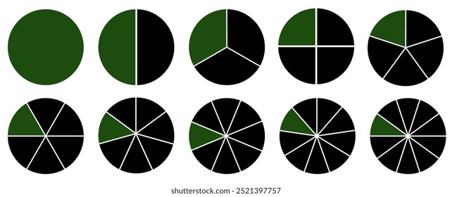 Segmented Circle Icons Infographic Data Analysis Stock Vector (Royalty ...