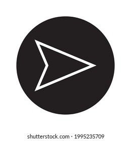 Send Vector Minimal Single Flat Icon Stock Vector (Royalty Free ...