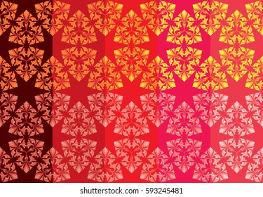 Set 10 Hexagonal Seamless Floral Patterns Stock Vector (Royalty Free ...
