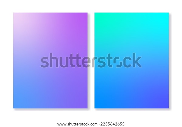 Set 2 Winter Gradient Backgrounds Blue Stock Vector (Royalty Free ...