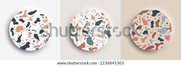 Set 3d Realistic Top View Circle Stock Vector (Royalty Free) 2236845303 ...