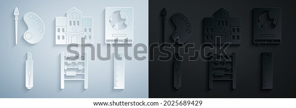 Set Abacus World Map On School Stock Vector (Royalty Free) 2025689429 ...