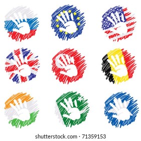 Set Abstract Flags Stock Vector (Royalty Free) 71359153 | Shutterstock