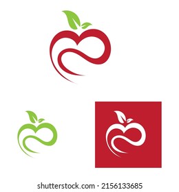 Set Apple Vector Illustration Logo Template Stock Vector (Royalty Free ...
