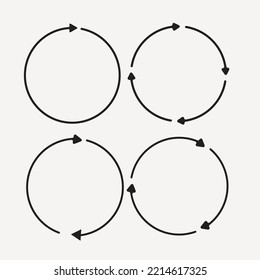 Set Black Circle Vector Arrows Vector Stock Vector (Royalty Free ...