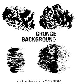 Set Black Ink Vector Stains Stock Vector (Royalty Free) 278278016 ...