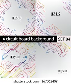 Set Circuit Board Pattern Abstract Technology Stock Vector (Royalty Free) 167062409 | Shutterstock