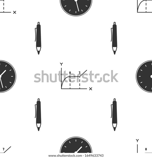 Set Clock Pie Chart Infographic Pen Stock Vector (Royalty Free ...