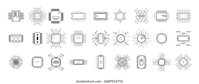 Processor Pc Pictograms: Over 3,183 Royalty-Free Licensable Stock ...