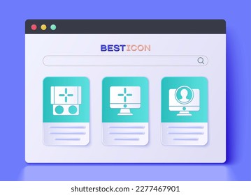 Set Computer Monitor Portable Video Game Stock Vector (Royalty Free) 2277467901 | Shutterstock