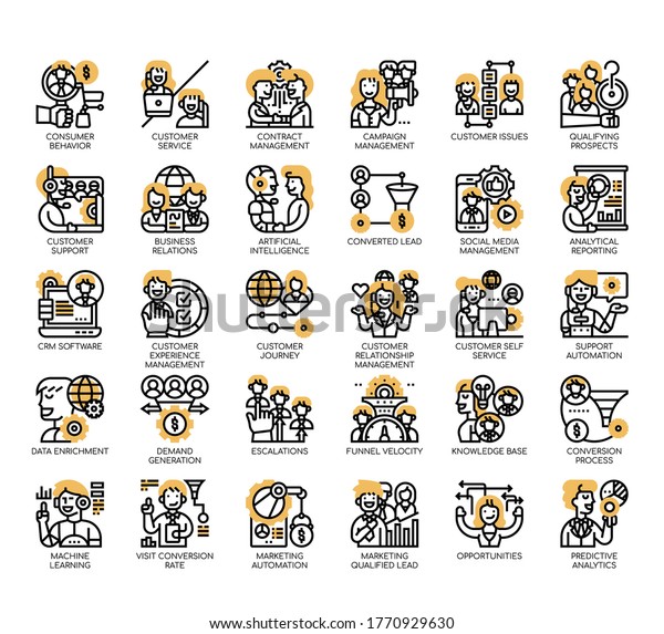 12 Qualifying Prospects Line Icon Images, Stock Photos & Vectors ...