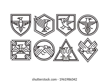 Viking Symbols Runes Isolated Set Scandinavian Stock Vector (Royalty ...