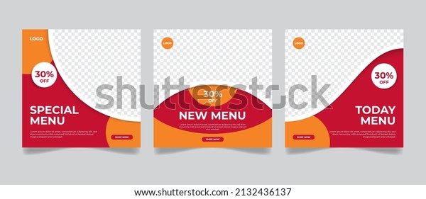 Set Editable Square Poster Template Designs Stock Vector (Royalty Free ...