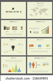 Vector Flat User Interface Ui Infographic Stock Vector (Royalty Free) 146258708 | Shutterstock