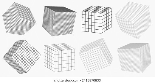 Set Frame Cubes Different Sides Vector Stock Vector (Royalty Free) 2415870833 | Shutterstock