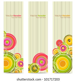 Set Funky Vector Headers Banner Stock Vector (Royalty Free) 101717203 ...