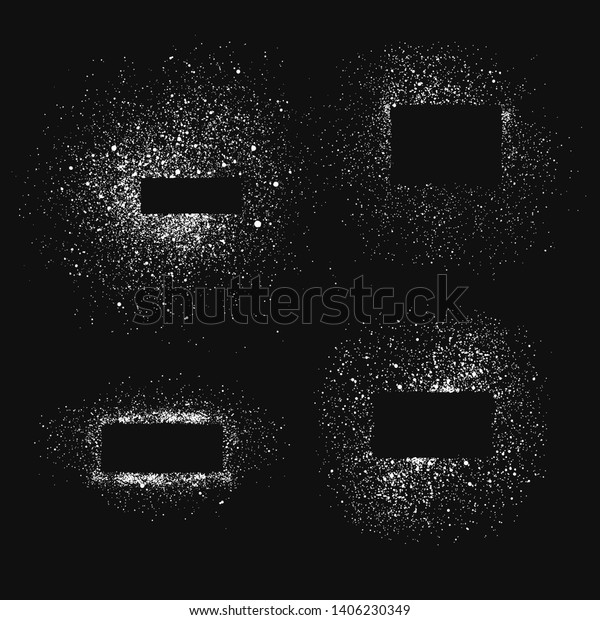 Set Hand Drawn Graffiti Rectangular Paint Stock Vector (Royalty Free ...