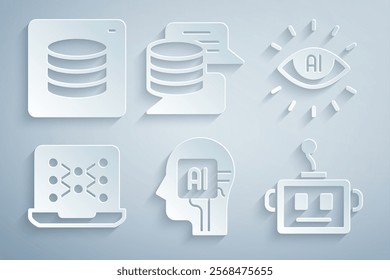 Set Humanoid Robot Artificial Intelligence Ai Stock Vector (Royalty Free) 2568475655 | Shutterstock