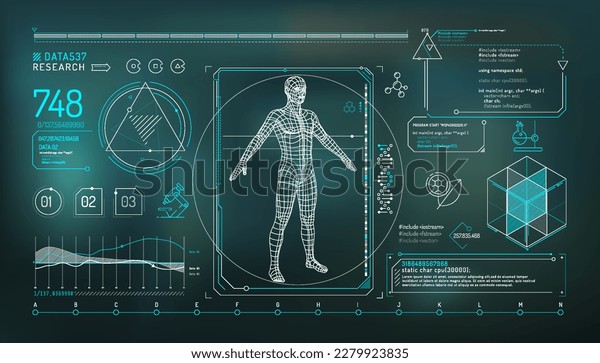 Set Infographic Elements About Study Human Stock Vector (Royalty Free ...