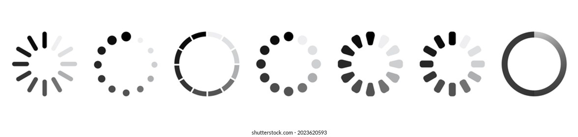 Loading Icon Progress Indicator Loading Bar Stock Vector Royalty Free 2520228895 Shutterstock