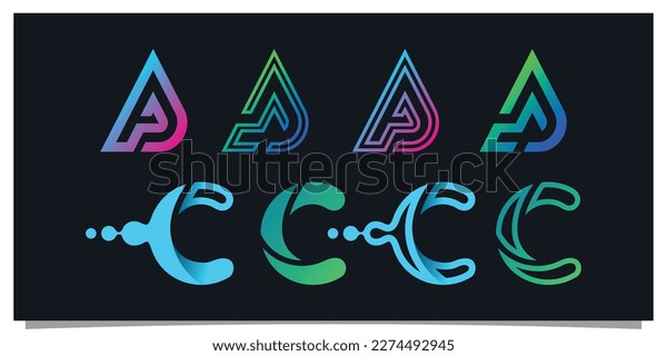 Set Logo Design Vector Collection Simple Stock Vector (Royalty Free ...