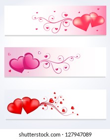 Set Love Header Collectionvector Stock Vector (Royalty Free) 127947089 ...