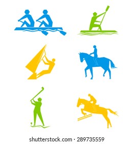 Set Olympic Game Design Vector Stock Vector (Royalty Free) 289735559 ...