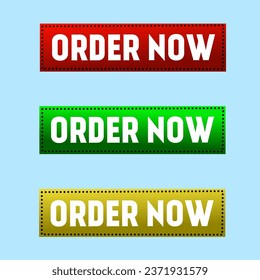 Set Order Now Button Text Banner Stock Vector (Royalty Free) 2371931579 ...