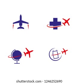 Set Plane Icons Stock Vector (Royalty Free) 1246252690 | Shutterstock