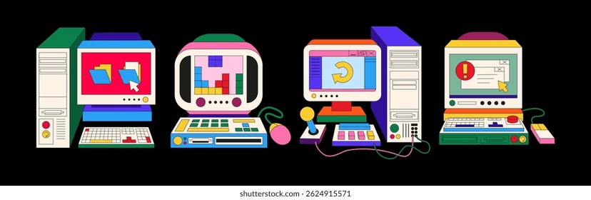 10+ Thousand Old Computer Stickers Royalty-Free Images, Stock Photos ...